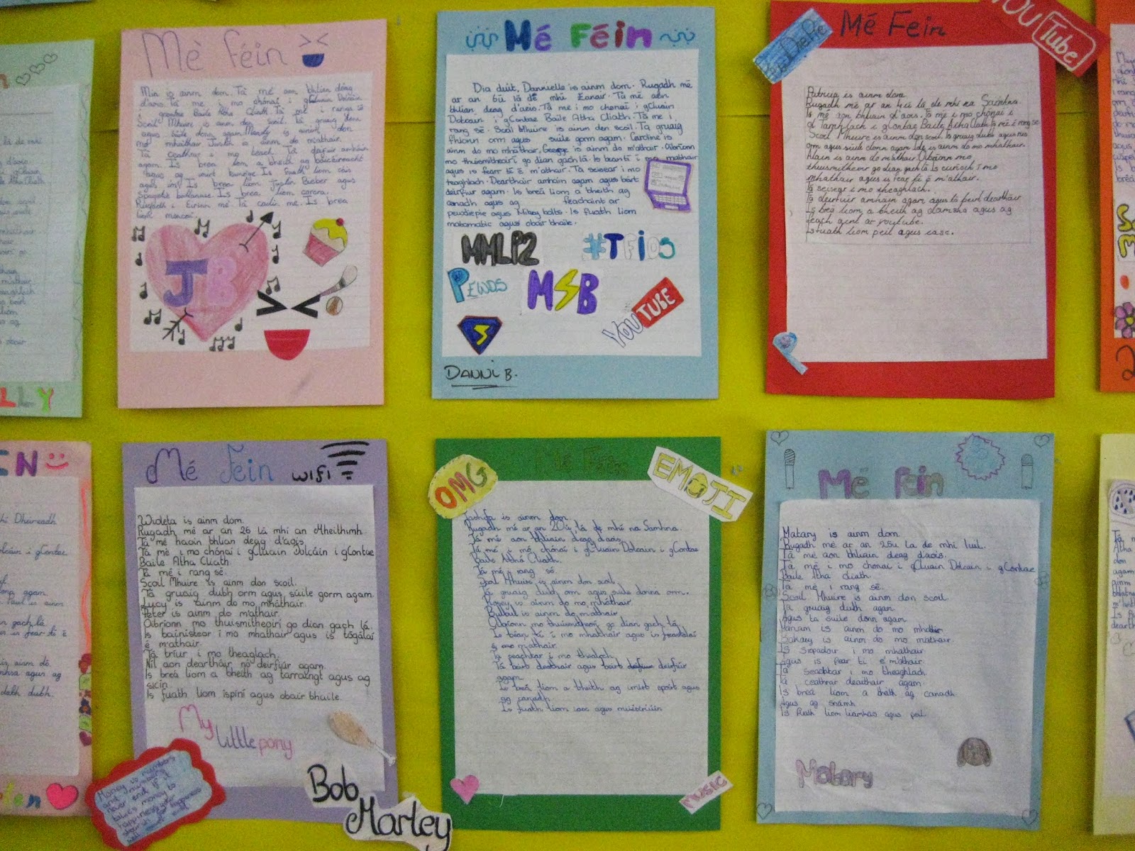 6th Class Scoil Mhuire: Mé Féin